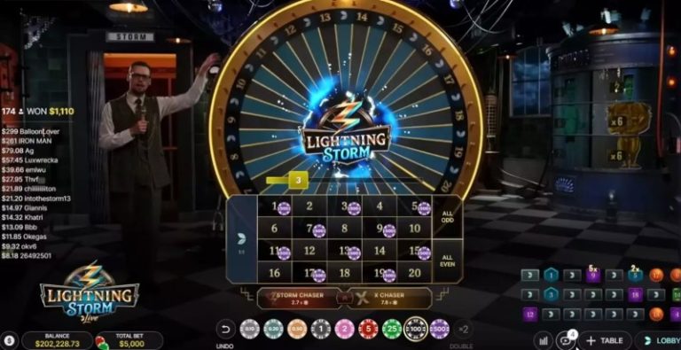 Lightning Storm by Evolution Gaming: Play for Up to 20,000x Wins